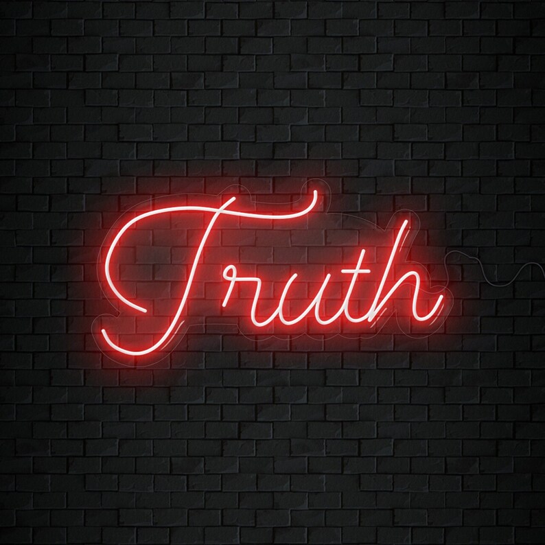 Truth Neon Sign Personalize LED Neon Signs Light for Wedding Party Home ...