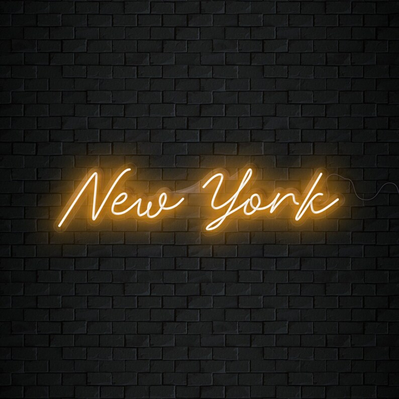 New York Neon Sign Personalize LED Neon Signs Light for - Etsy