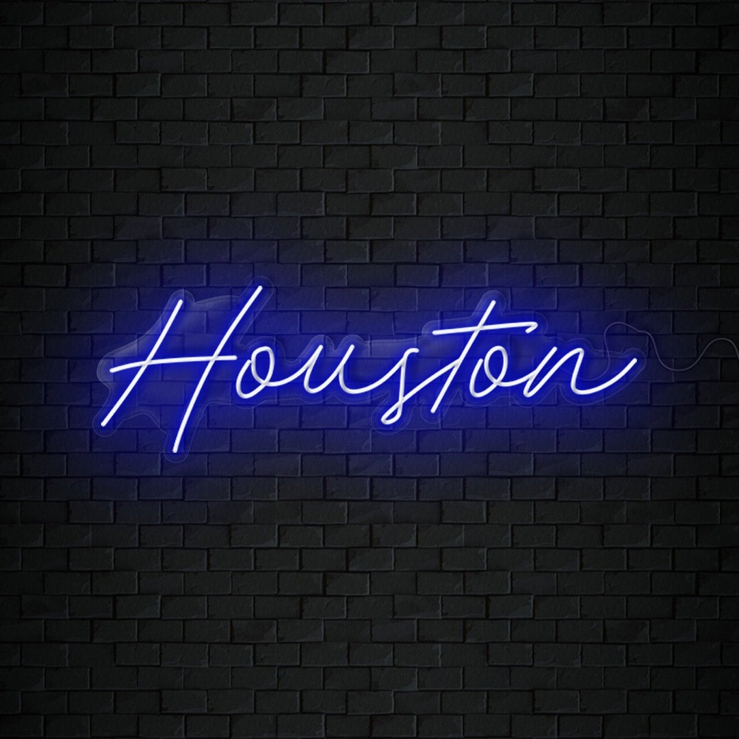 Houston Neon Sign – Personalized LED Light for Wedding, Party, Home ...