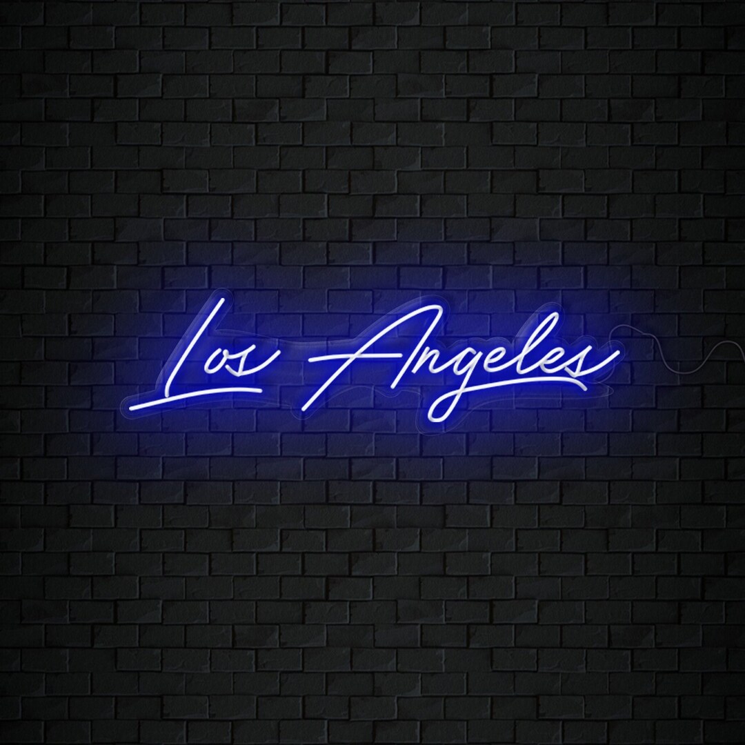 Los Angeles Neon Sign Personalize LED Neon Signs Light for Wedding ...