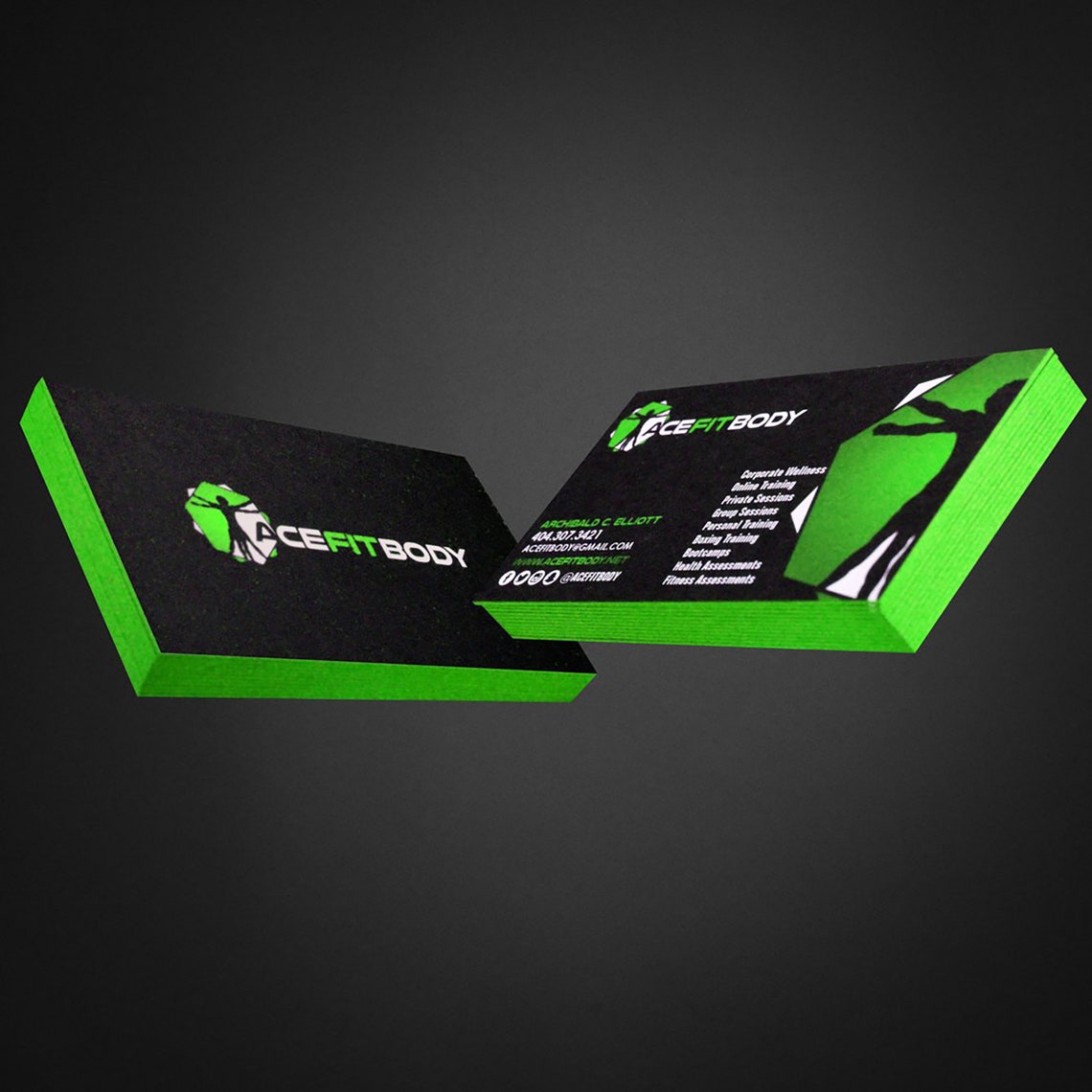 Color Edge Cards - Etsy