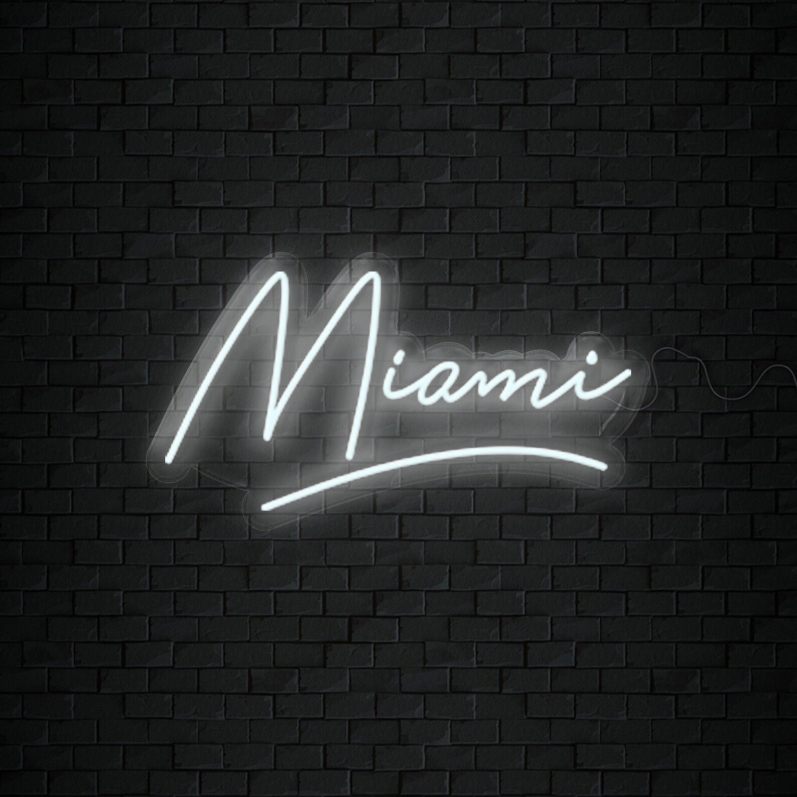 Miami Neon Sign Personalize LED Neon Signs Light for Wedding - Etsy