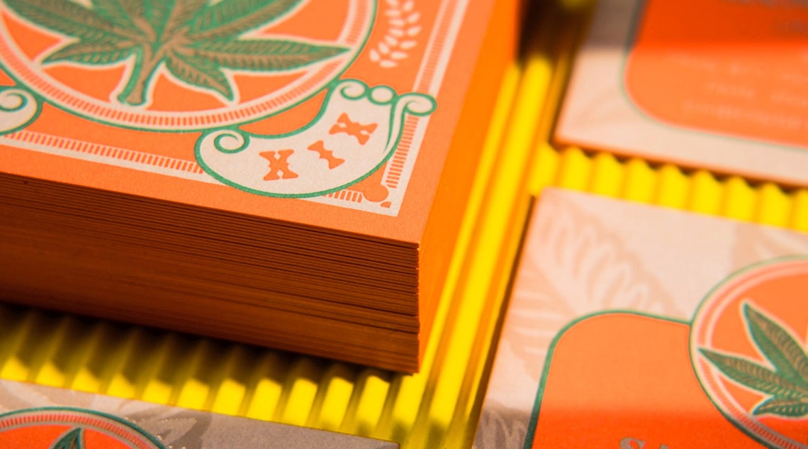 Color Edge Cards - Etsy