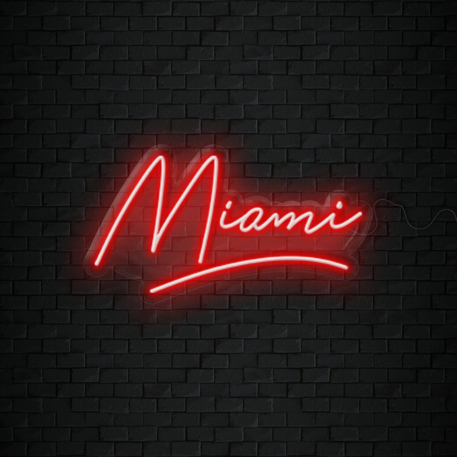 Miami Neon Sign Personalize LED Neon Signs Light for Wedding - Etsy