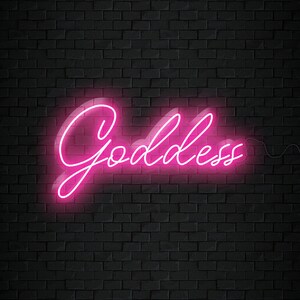 Goddess Neon Sign Personalize LED Neon Signs Light for Wedding Party ...