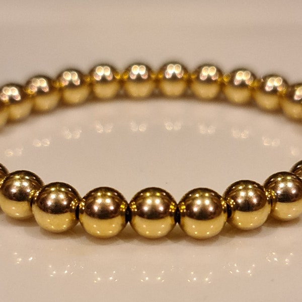 Gold Bead Bracelet - Etsy