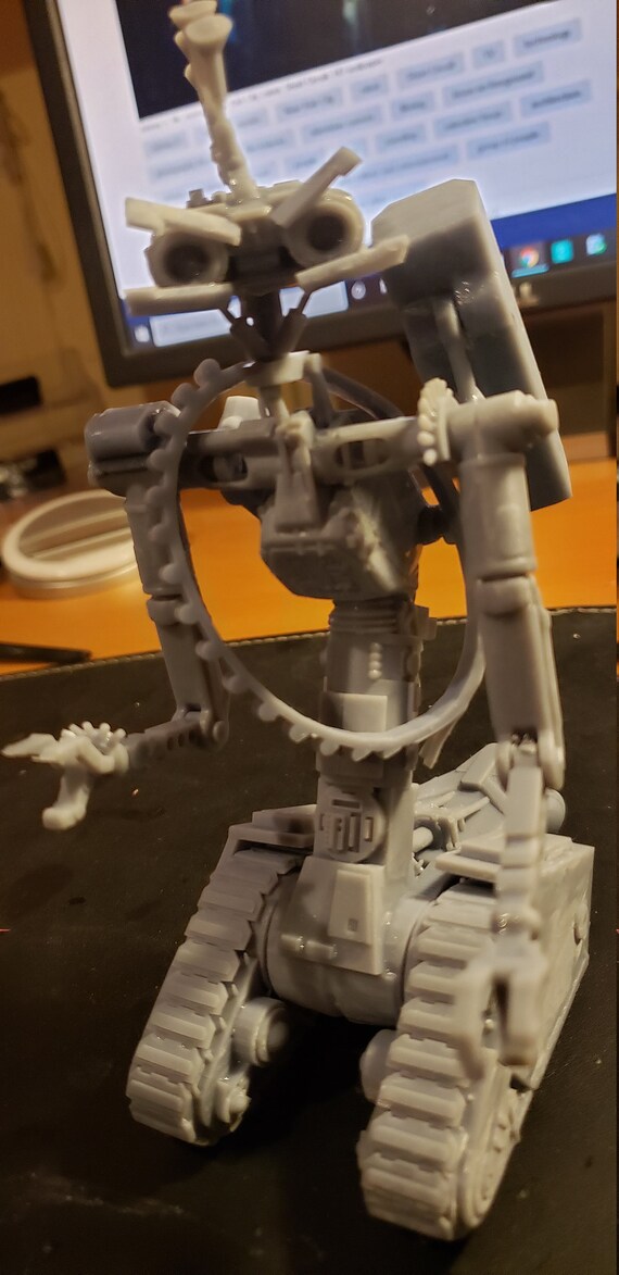 Johnny 5 3d Printed With Punk Accessories | Etsy