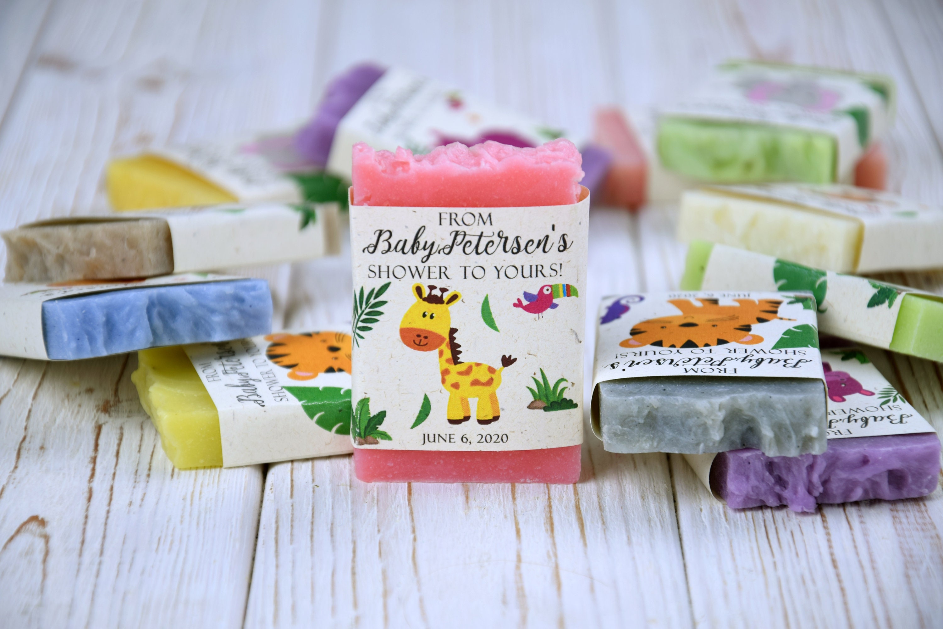 Safari Baby Shower Soap Favors Custom Jungle Soap Favors - Etsy