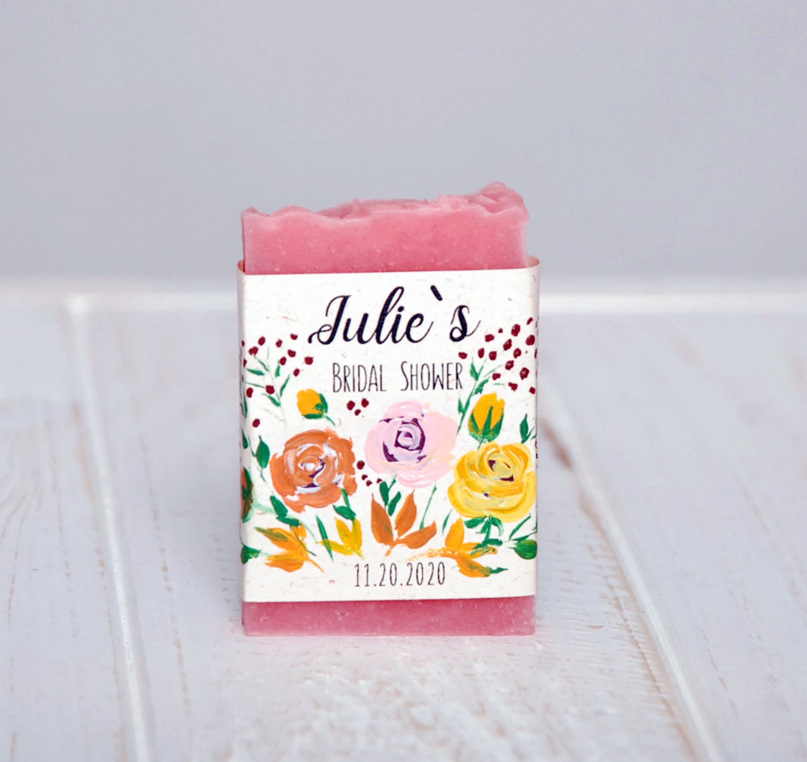Personalized Soap Shower Favors With Hand-painted Labels - Etsy