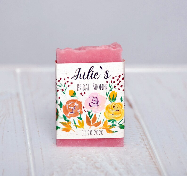 Personalized Soap Shower Favors With Hand-painted Labels - Etsy