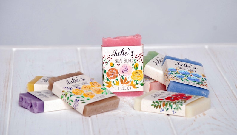 Personalized Soap Shower Favors With Hand-painted Labels - Etsy