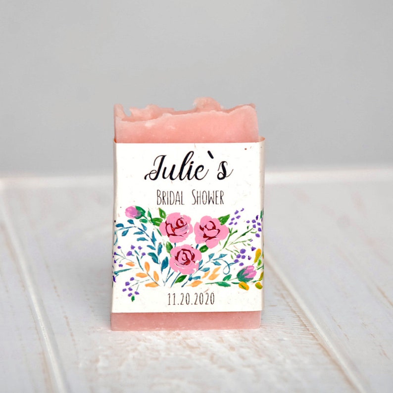 Personalized Soap Shower Favors With Hand-painted Labels | Etsy