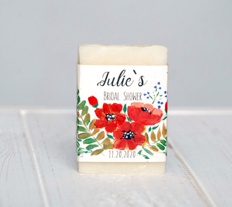 Personalized Soap Shower Favors With Hand-painted Labels - Etsy