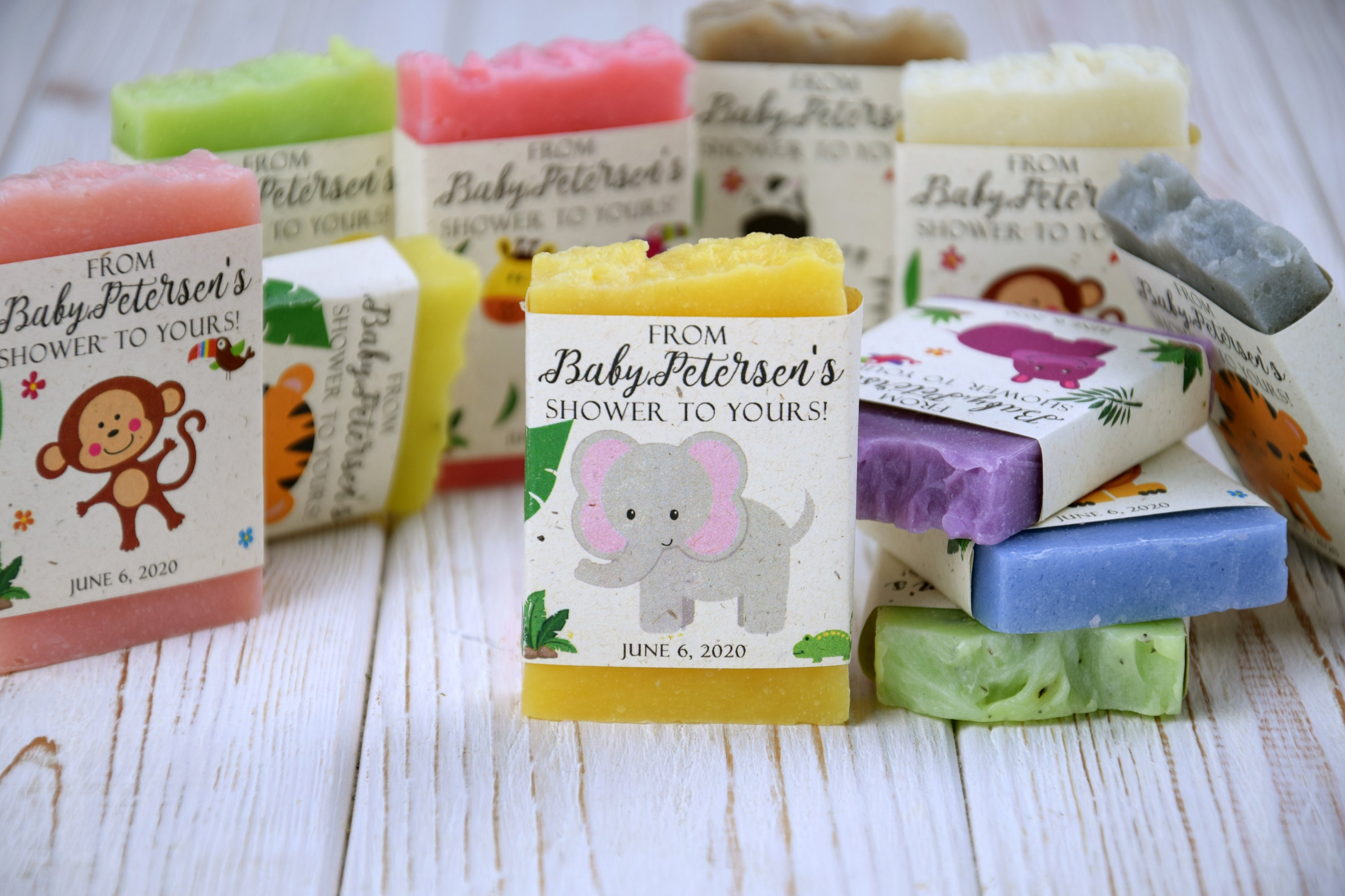 Safari Baby Shower Soap Favors Custom Jungle Soap Favors - Etsy