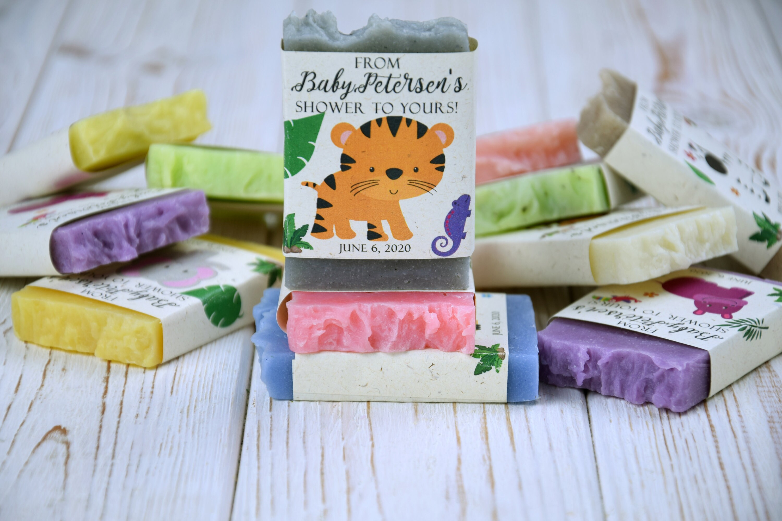 Safari Baby Shower Soap Favors Custom Jungle Soap Favors - Etsy