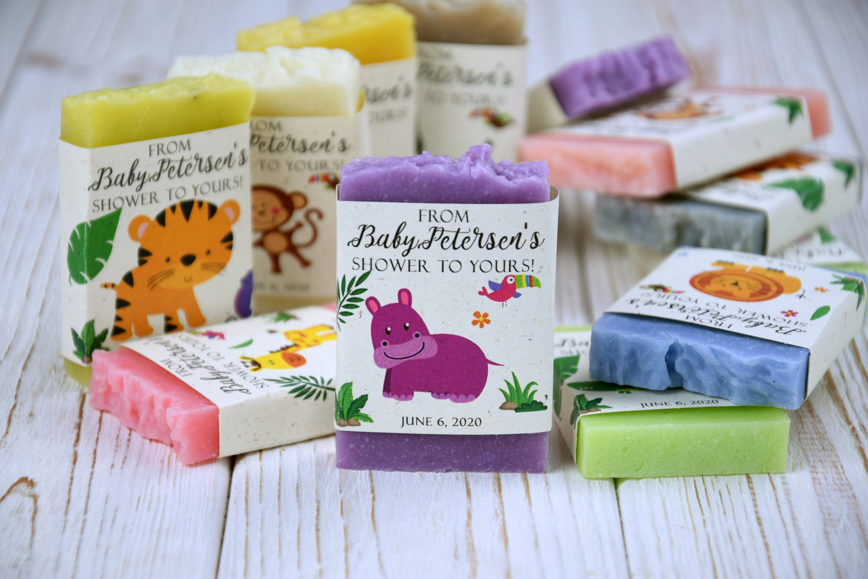 Safari Baby Shower Soap Favors Custom Jungle Soap Favors - Etsy