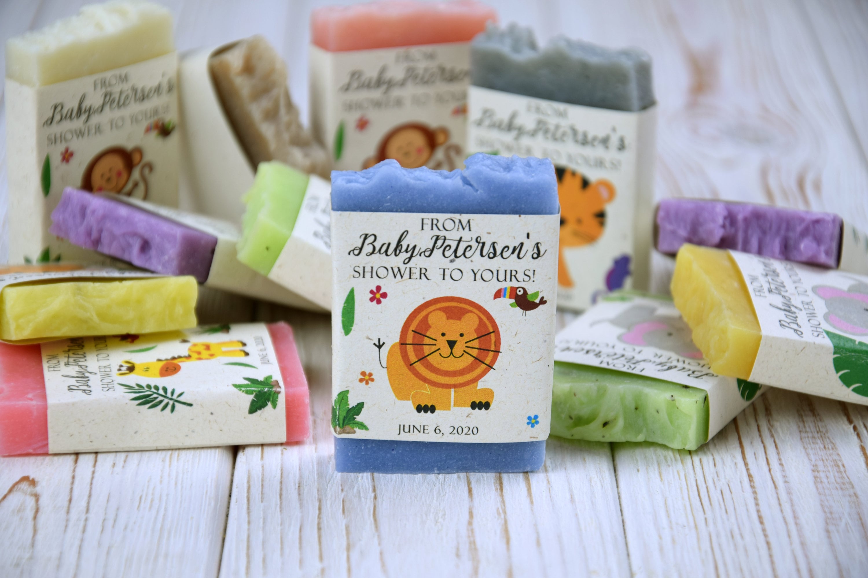 Safari Baby Shower Soap Favors Custom Jungle Soap Favors - Etsy