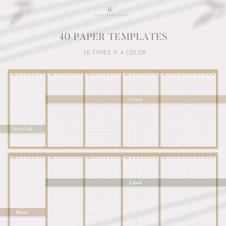 Digital Notebook12 Hyperlinked Tabs for Goodnotes Notability - Etsy
