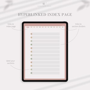 Digital Notebook,12 Hyperlinked Tabs for Goodnotes Notability, Ipad, 4 ...