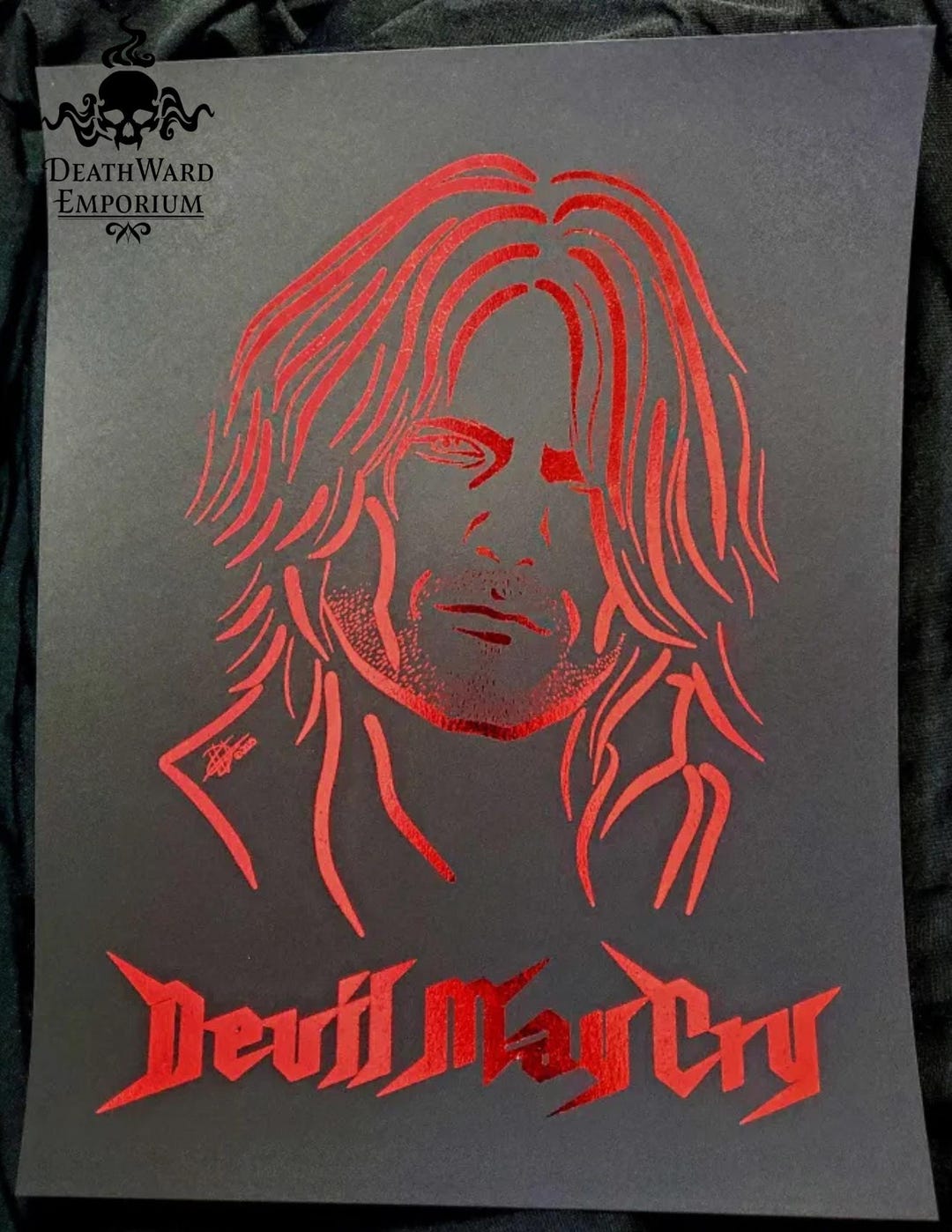 Legendary Demon Hunter Red Foil Print - Inspired Fan Art - Etsy
