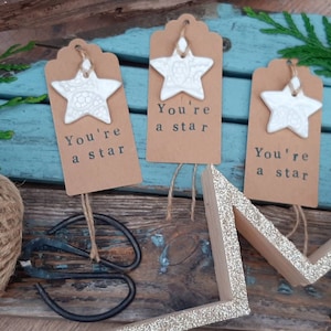 Star Gift Tags (set of 3) - Etsy