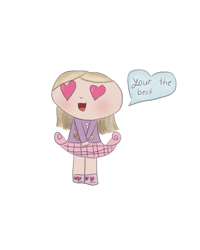 Childrens Illustration Kids Digital Artwork Cartoon Illustration Cute ...