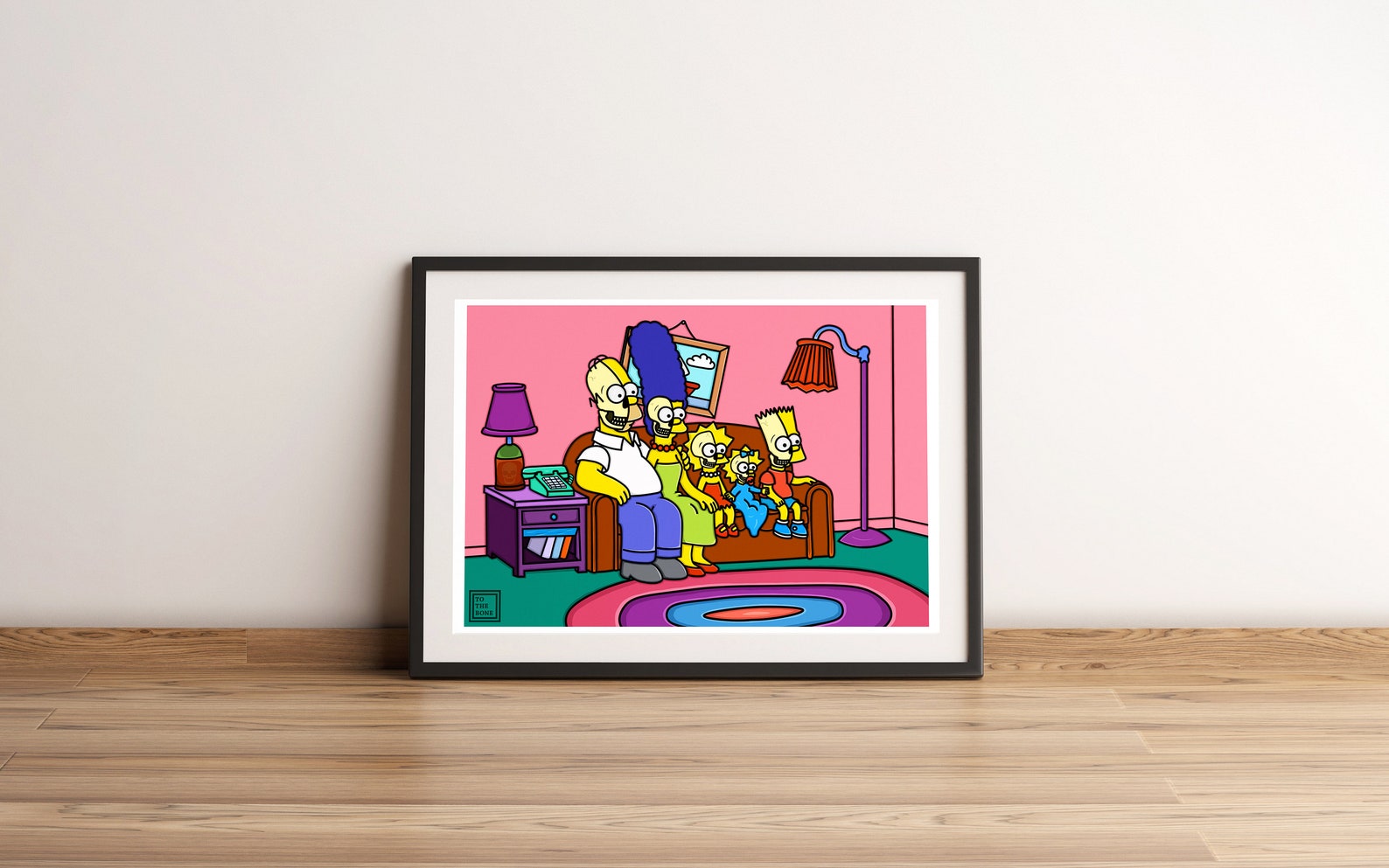 Simpsons Family Skull Art Print - Etsy