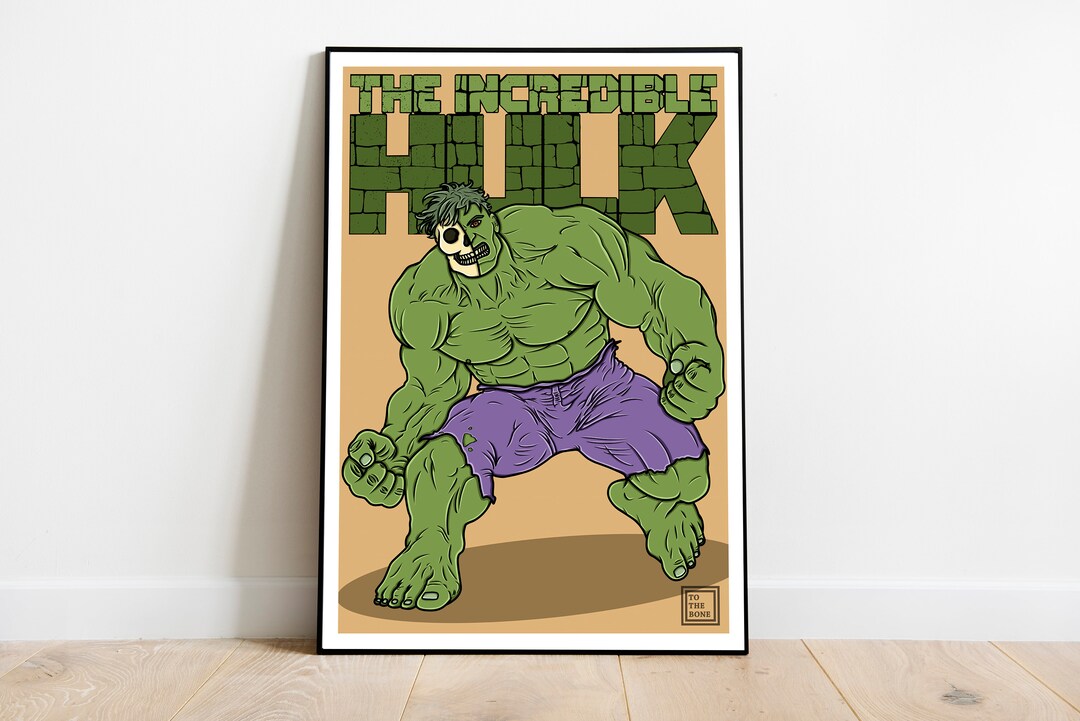 Hulk Skull Art Print - Etsy