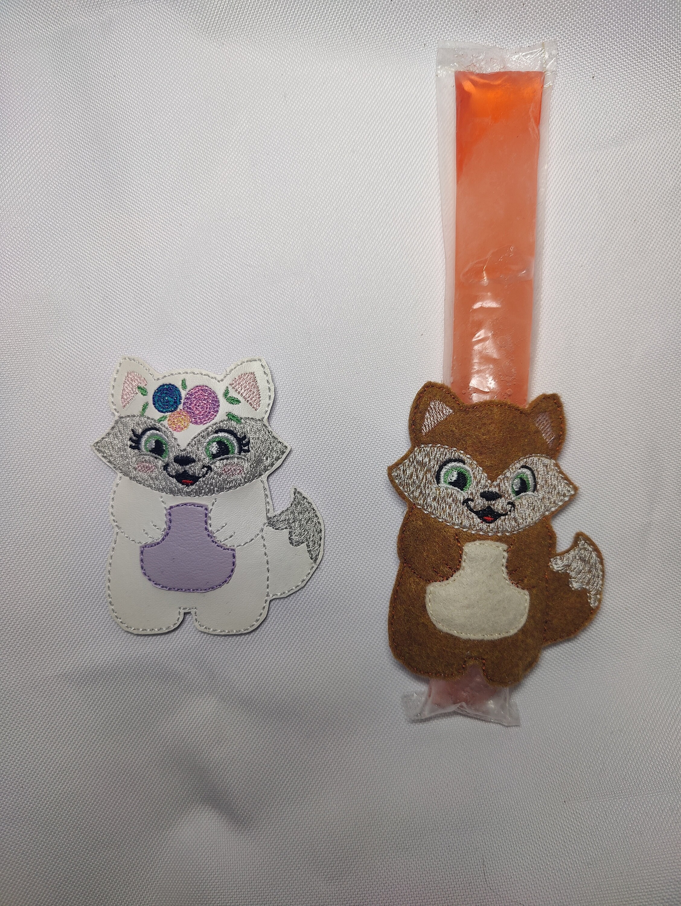 Fox Ice Pop Holder, Floral Fox Popsicle Holder - Etsy