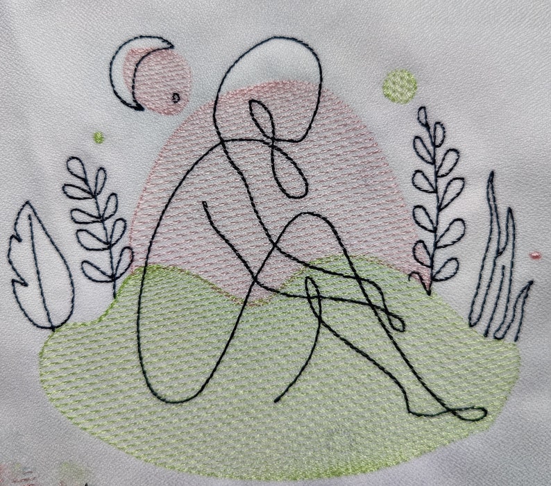 COMPLETE SET, Save Big, Seven Embroidery Designs! Continuous Line ...