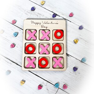 Valentines Day Tic Tac Toe, Tic Tac Toe Game, Personalized Valentine ...