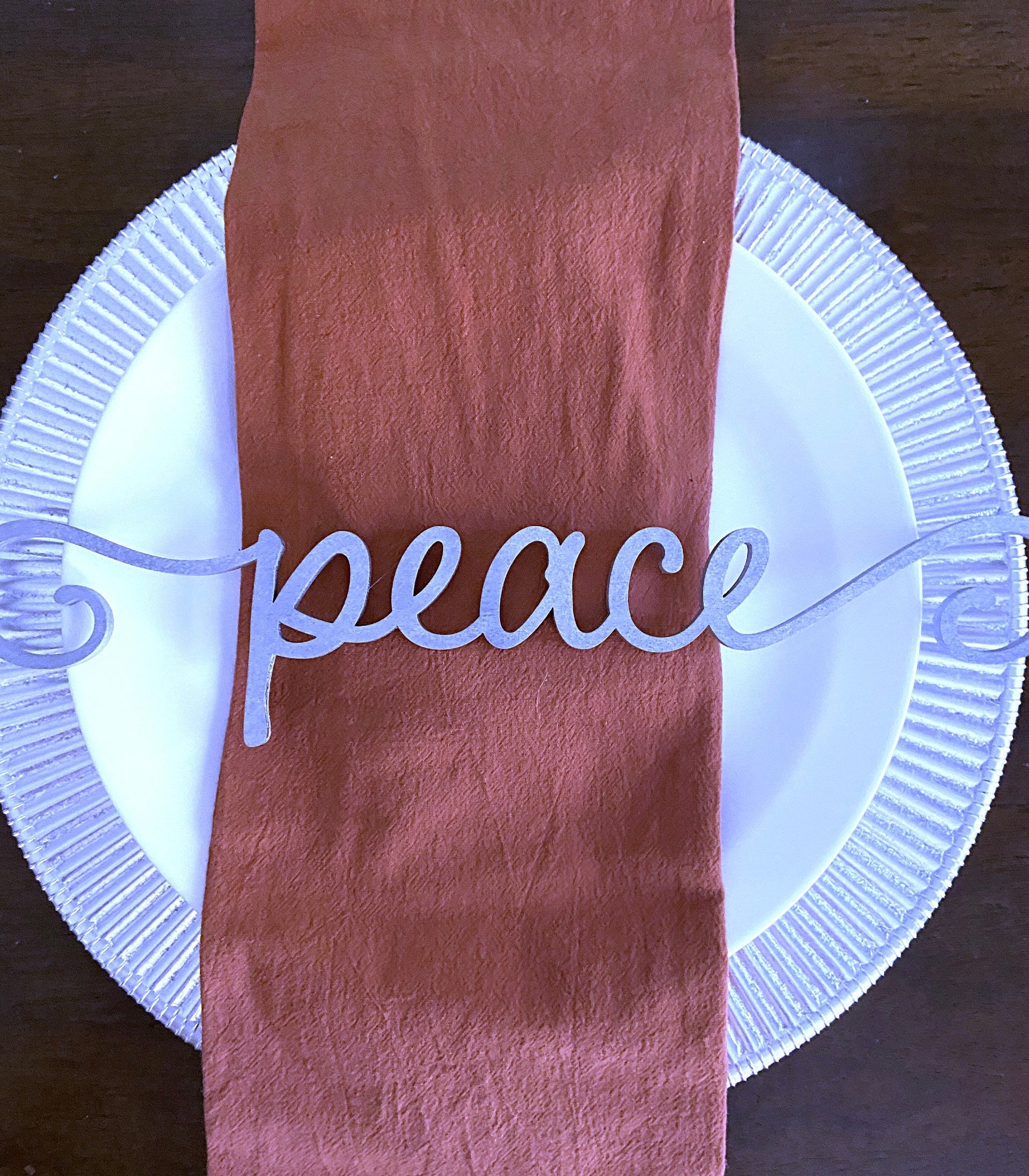 Christmas Table Settings , Custom Place Settings, Wood Place Settings ...