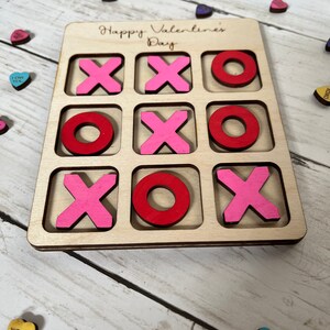 Valentines Day Tic Tac Toe, Tic Tac Toe Game, Personalized Valentine ...