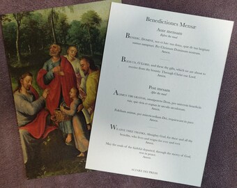 Prayer Before Meals Card - Etsy