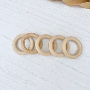 Wooden Macrame Ring for Crafts Wood Ring for Macrame Craft Supplies ...