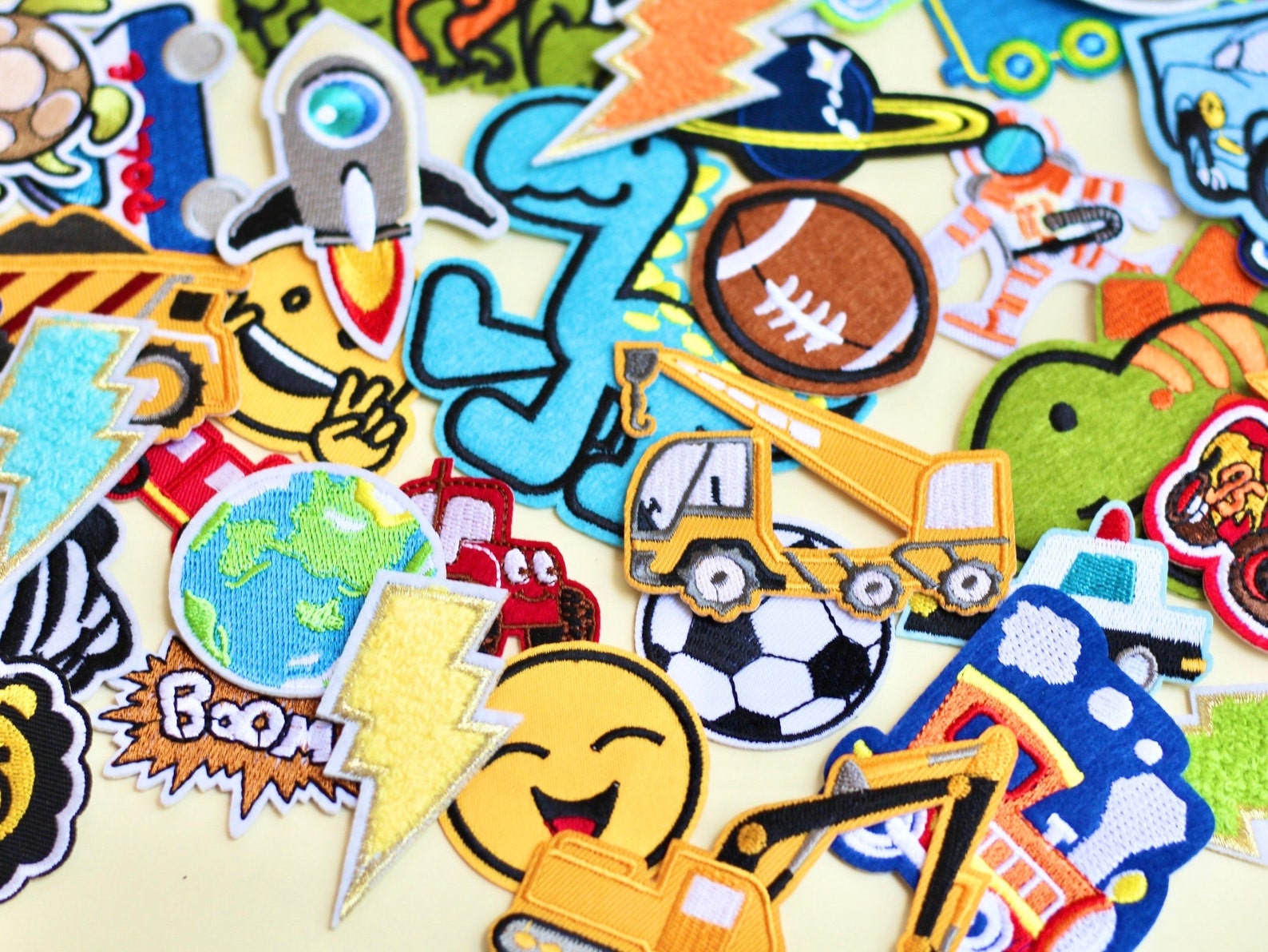 Iron on Patch for Boy Hat Patch Variety Set of Blue Patch Bulk DIY ...