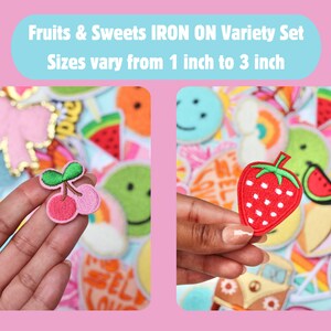 Iron on Patch Bundle of Fruit Patches Bulk Candy Patches for Jacket ...