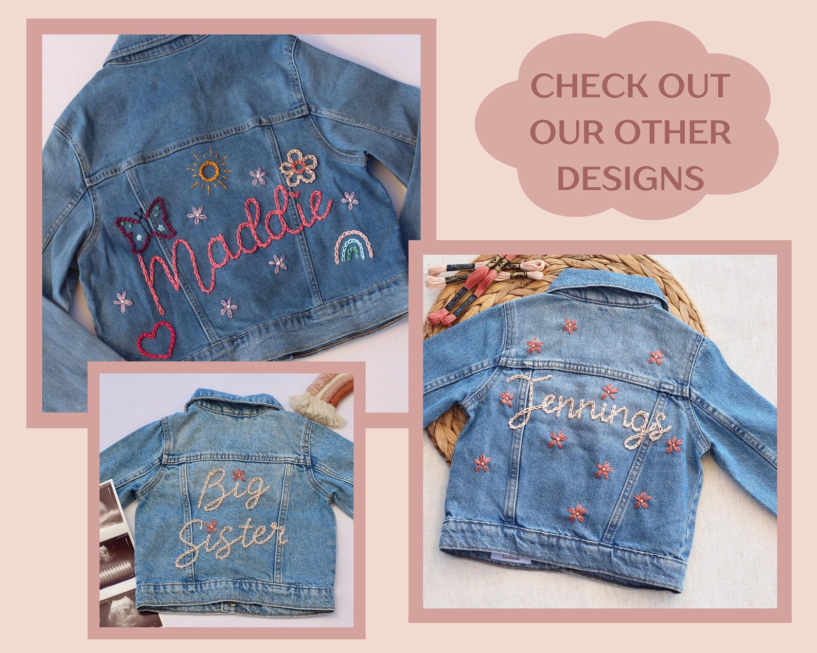 Kids Jean Jacket Baby Jean Jacket Personalized Toddler Denim Jacket ...