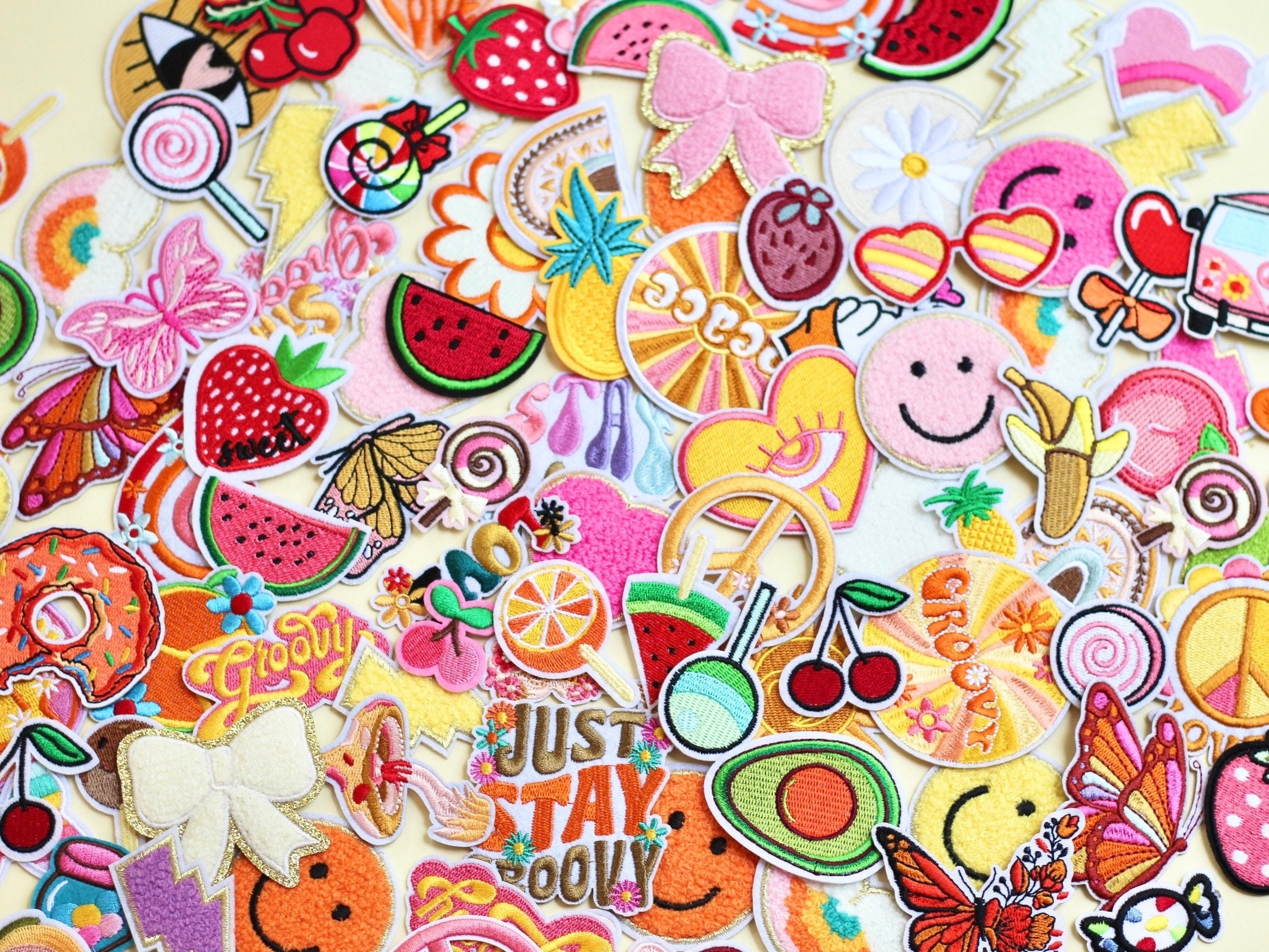 Iron on Patch Variety Set of Chenille Patches Wholesale Bundle of Bulk ...
