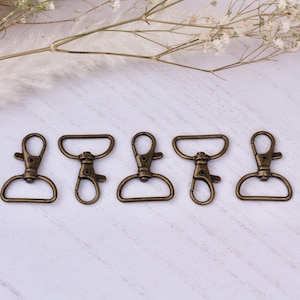 Brass Key Ring 1 Inch Lobster Clasp for Keychain Hardware Bulk Key ...