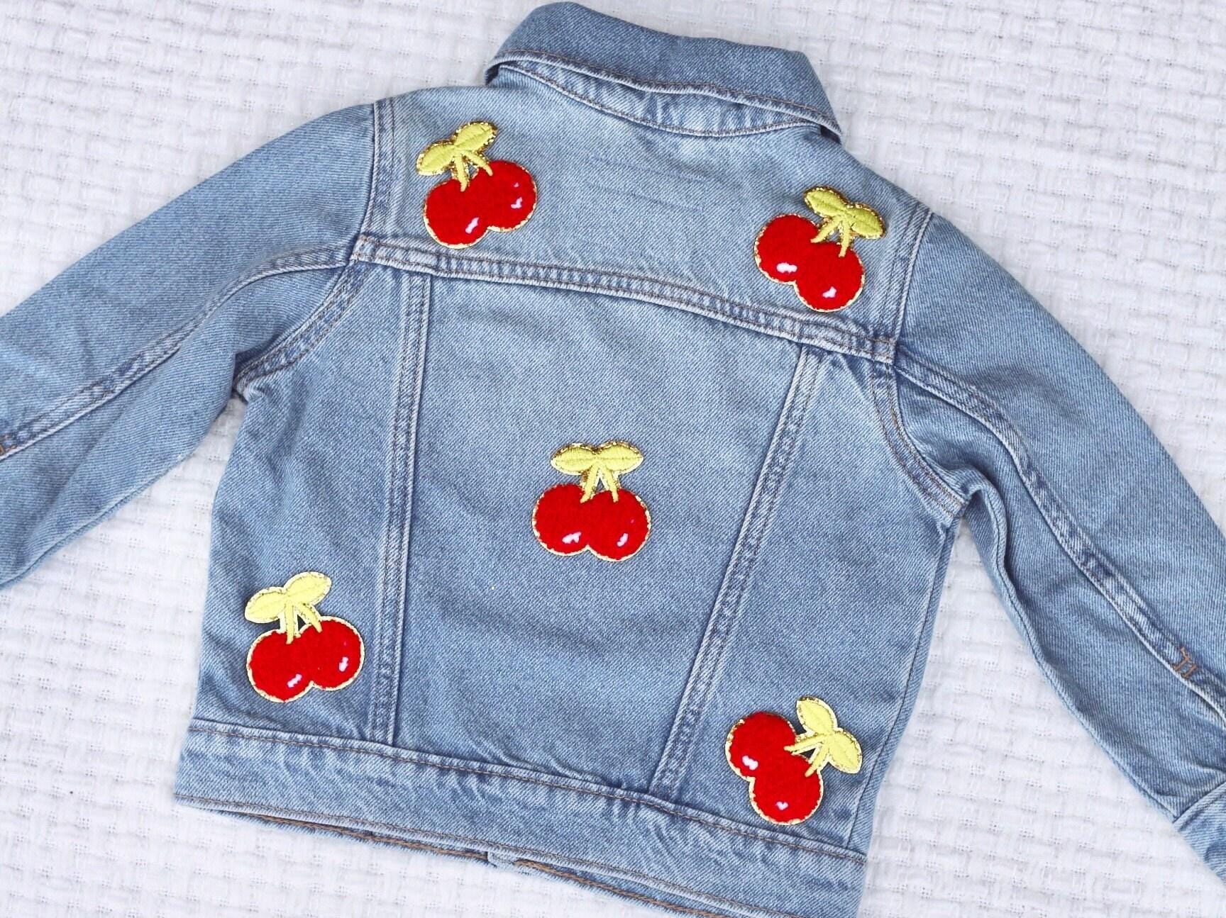 Chenille Letter Patch Jean Jacket for Toddler Name Jacket for Birthday ...