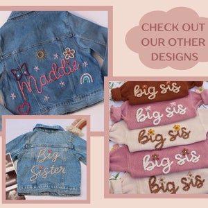Girl Cherry Jacket With Name Cherry Jean Jacket for Toddler ...