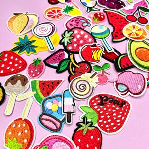 Iron on Patch Bundle of Fruit Patches Bulk Candy Patches for Jacket ...