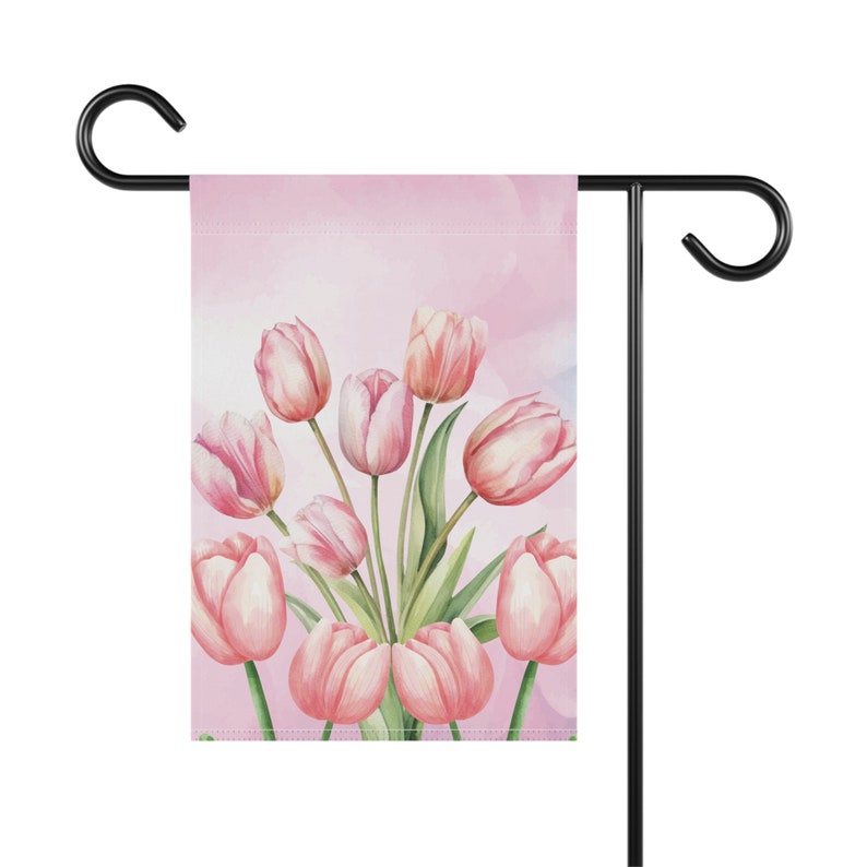 Garden Tulips Flag Banner, Tulips Flag, Tulips Banner, Floral Garden ...