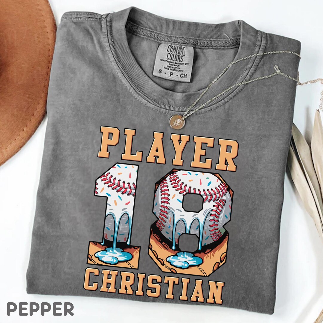 Comfort Colors® Custom Baseball Shirt, Personalized Team Baseball Tee ...