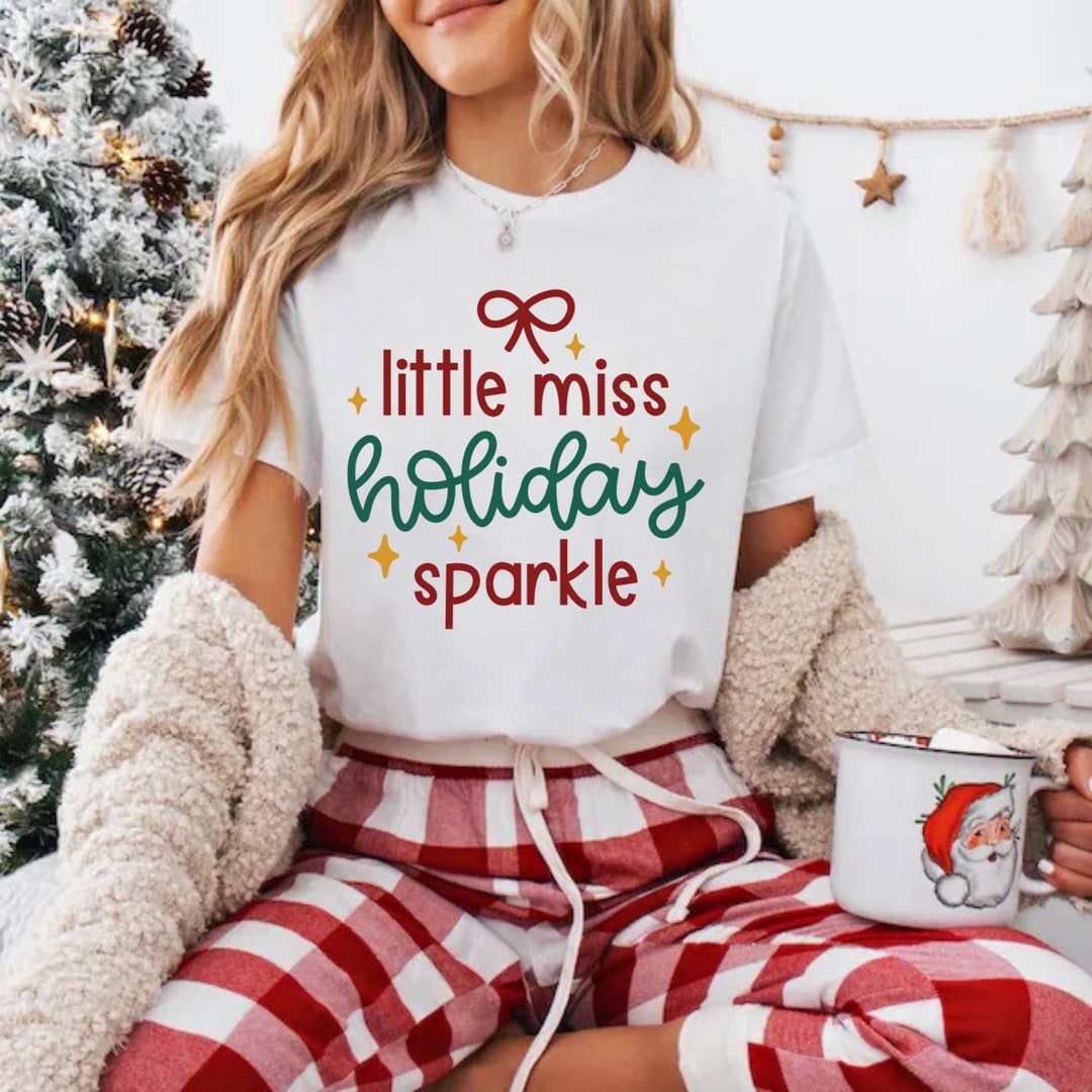 Little Miss Holiday Sparkle, Christmas Shirt, Holiday Shirt,christmas ...