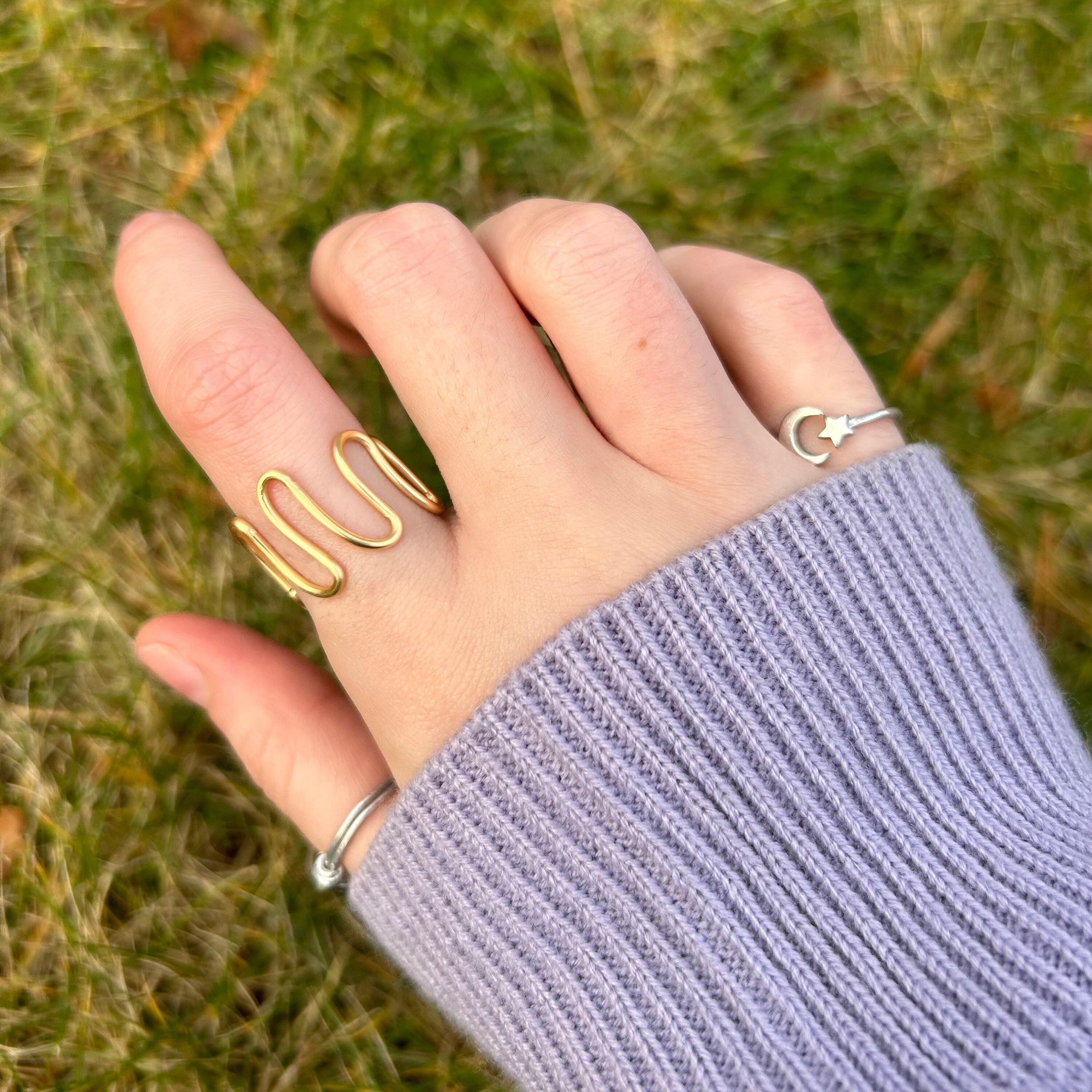 The Squiggly Rings - Etsy