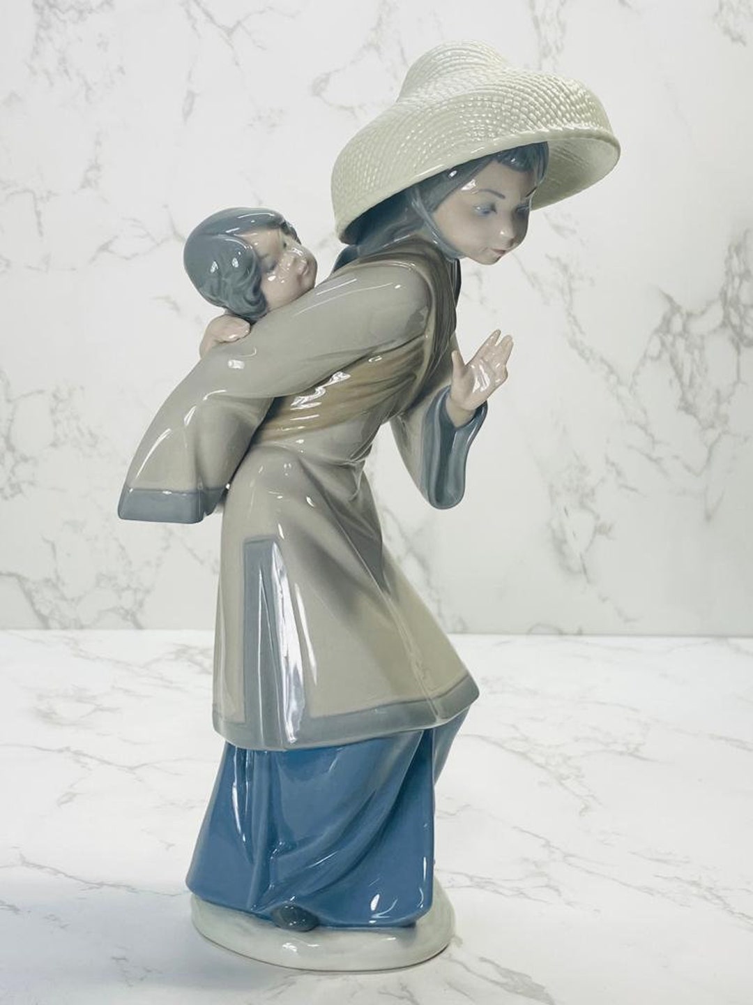 Lladro Asian Woman and Child Figurine ''motherly Love'' Rare Find - Etsy