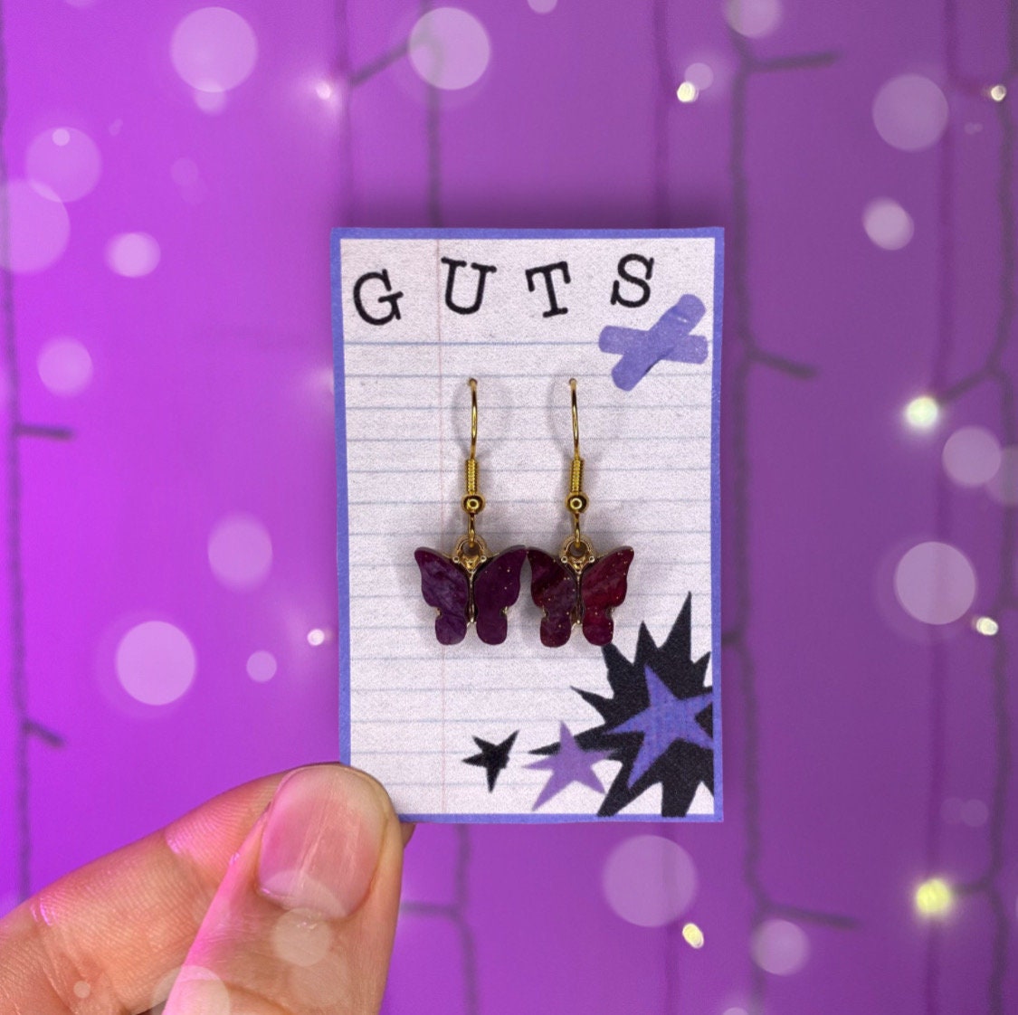 Olivia Rodrigo Guts Inspired Earrings - Etsy UK