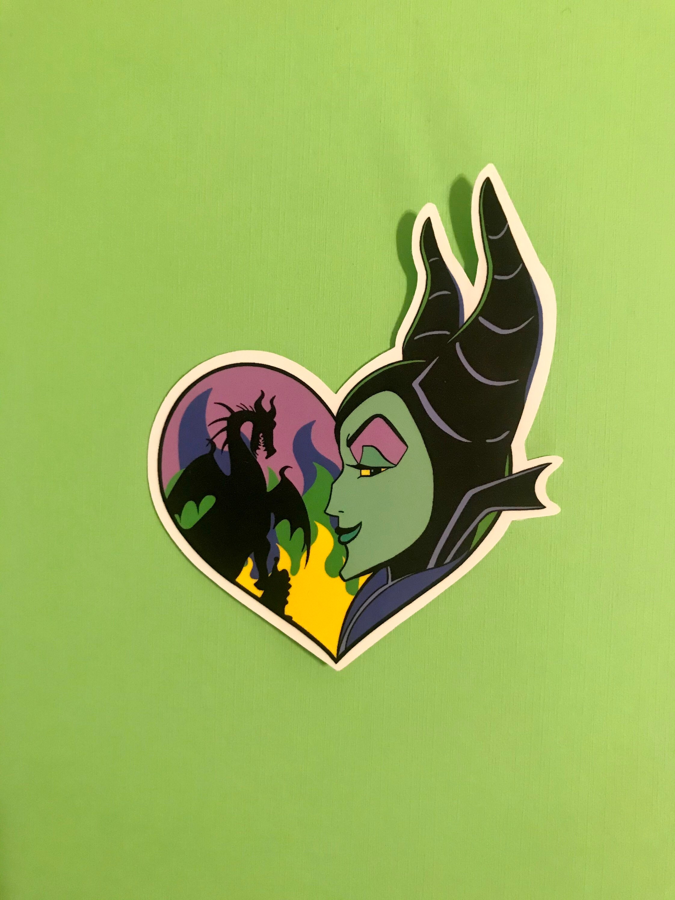 Disney Villains Glossy Sticker Maleficent Sticker Jafar | Etsy